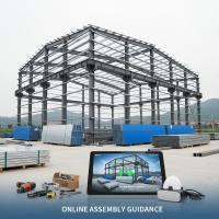 China Steel Steel Structure Workshop Utilizing Hot-Rolled Steel Molding Method and Install Online Guidance for Assembly Processes for sale