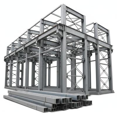 China 30000tonYear Metallic Structural Building Corrosion Resistant Steel Frame Systems Designed for Industrial and Commercial for sale