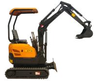 China 1400kg Mini Crawler Excavator Agriculture Digging Machine Orange Color for sale