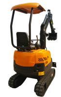 China 1400kg Mini Crawler Excavator Agriculture Digging Machine Orange Color for sale