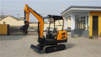 China Rubber Type Crawler Excavator With Dozer Blade 2050mm Max Digging Depth for sale