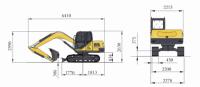China Cummins Engine 9 Ton Excavator Digger Humanized Design Low Oil Consumption for sale