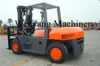 China 8 Ton Diesel Powered Forklift 4wd Forklift Pallet Truck 18 Months Warranty for sale