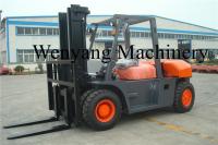 China 8 Ton Diesel Powered Forklift 4wd Forklift Pallet Truck 18 Months Warranty for sale