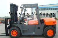 China 8 Ton Diesel Powered Forklift 4wd Forklift Pallet Truck 18 Months Warranty for sale