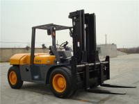 China Chaochai 6102 Engine Diesel Powered Forklift 10 Ton 3000mm Lifting Height for sale