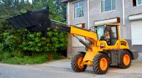 China 2.5ton  1.3m3 bucket telescopic boom wheel loader with max lifting height 6000mm for sale