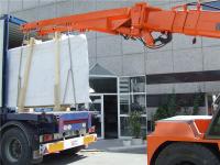 China 10ton crane telehandler for  marble slab loading and unloading from 20GP container for sale