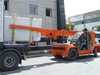 China Telescopic Handler Forklifts Marble Slab Handling For Stone Industry Orange for sale