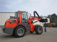 China Earth Moving Machines 4WD Forklift With Earth Auger Quick Coupling System for sale
