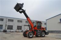 China Black Red Tele Boom Forklift With Lawn Mower Four Wheel Drive Forklift for sale