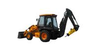 China 4 Wheel Drive Backhoe Loader2 Ton Load Original Japanese Cummins Engine for sale