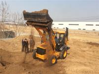 China 4 Wheel Drive Backhoe Loader2 Ton Load Original Japanese Cummins Engine for sale
