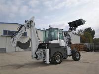 China Black White 1.6 Ton 4WD Telescopic Backhoe Loader With Excavator WY22-16 for sale