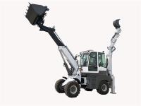 China Telescopic Backhoe Loader Dumping Height 5.2m Joystick Excavator And Loader for sale