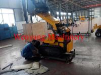 China Small Track Skid Steer Loader With Earth Auger 4 In 1 Bucket Custom Color for sale