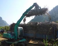 China Four Wheel Drive Excavator 6 Ton Wheel Excavator For Salt Stone Cotton Industry for sale