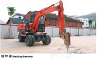 China Recyclable Scrap Equipment Wheel Excavator With Four Foot Steel Scrap Clamp for sale