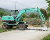 China Grab Cotton Equipment Wheel Excavator With Cotton Grapple 1900mm Arm Length for sale