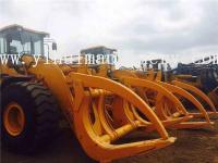 China Big Capacity Front End Loader With Log Grapple For Congo And Gabon Yellow for sale