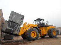 China 40T Block Forklift Loader Rough Terrain Lift Truck With 247KW Engine Orange for sale