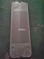 China Stainless Steel M15M Heat Exchanger Plates Gasket Temperature Resistant Surface for sale