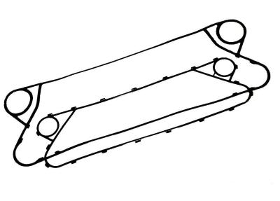 China Sondex  Epdm Nbr Gaskets  , Plate Heat Exchanger Parts For Marine Oil Cooling for sale
