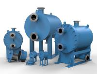 China Water To Water Welded Plate And Shell Heat Exchanger  0.8mm-1.2mm Thickness for sale