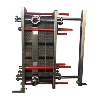 China Sanitary Plate Type Cooler Muiltiple Effect Evaporator And Condenser Uit Bw Wide Flow for sale