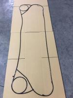China VT80 EPDM NBR Sondex Gasket Plate Heat Exchanger Plate for sale