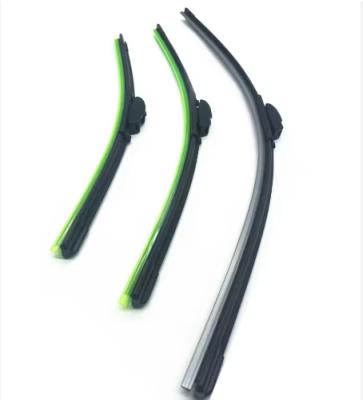 China Weather Resistant Car Wiper Accessories Flexible Car Front Wipers Black for sale