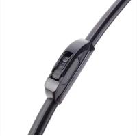 China Black Auto Front Wiper Sleek Rubber Windshield Wiper Blades Traditional for sale