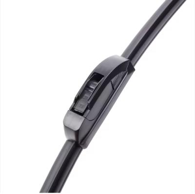 China Black Auto Front Wiper Sleek Rubber Windshield Wiper Blades Traditional for sale