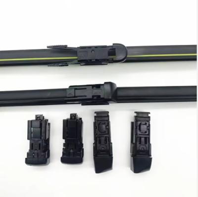 China Customized Auto Windshield Wipers Black Quiet Wiper Blades Various Sizes for sale