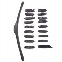 China Noise Reduction Wiper Blades Rubber Flexible Windshield Wipers Refills Universal for sale