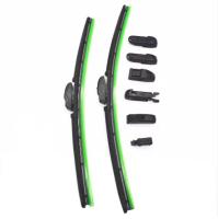 China All Weather Boneless Wiper Blade Universal Windshield Wiper Blades Black for sale