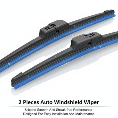 China 2 Pieces Auto Windshield Wiper Silicone Smooth And Streakfree Performance Designed For Easy Installation And Maintenance for sale