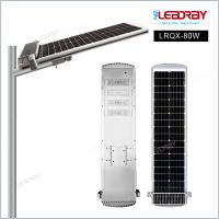 China Automatic Cleaning Monocrystalline Silicon Solar Panels with All Aluminum LED Street Light 80W for sale