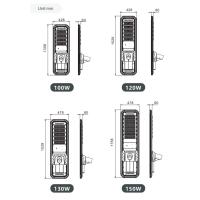 China All In One Integrated Solar Street Lights 100W 230Lm/W Weather Resistant IP65 for sale