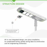 China 40W Integrated Solar Street Lights 7200Lm High Lumen Output PIR Motion Sensor IP65 Road Lamp for sale