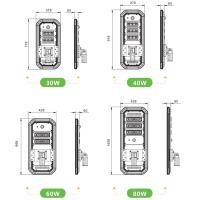 China Monocrystalline Silicon Integrated Solar Street Lights High Efficiency 30W for sale