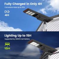 China LED Solar Street Light 12.8V 615Wh All In One Solar Street Lamps for sale