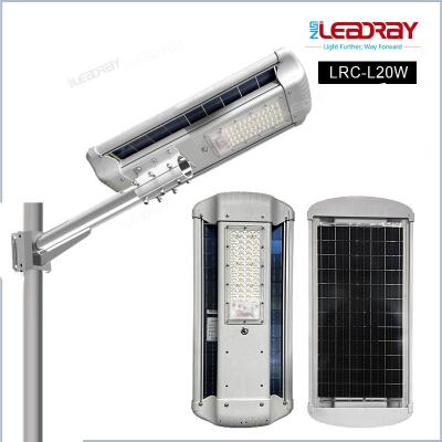 China 20W Solar Street Light IP65 Waterproof 180lm/W High Efficiency 3030 LED Remote Control LRC-L Series for sale