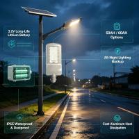 China LR-FY Series 30W/40W High Efficiency Solar Street Light LiFePO4 Battery IP65 Outdoor Lighting for sale