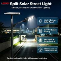 China LR-MH3 Series Outdoor Solar Street Light High Efficiency LED LiFePO4 Battery Durable Aluminum Housing for sale