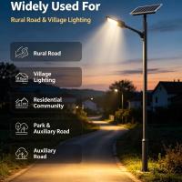 China LR-JD Series Split Solar LED Street Light High Efficiency 20W 40W LiFePO4 Battery IP65 for Village Road for sale
