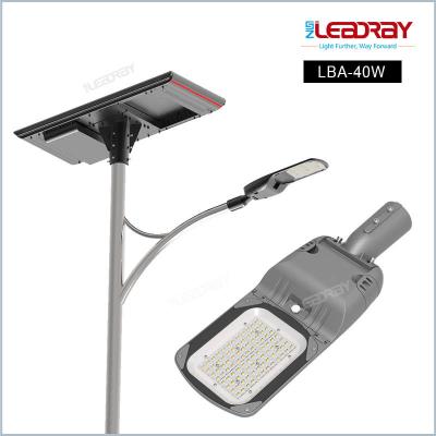 China 40W LBA Series High Performance Split Solar Street Light 6400Lm with 160W Monocrystalline Solar Panel for sale