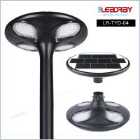 China 4000LM Solar Garden Outdoor Light 30W IP65 Waterproof SMD2835 LiFePO4 45Ah Black for sale