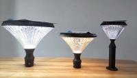 China 25W Solar Garden Lights IP65 Waterproof Bollard Courtyard Landscape Yard LED Lamp for sale