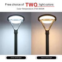 China Square Spot Solar Powered Garden Lights 20W IP65 Aviation Aluminum Patio Changing Color Lamp for sale